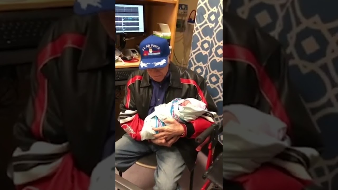 Great-grandad tears up at the name of this newborn | Humankind #Shorts