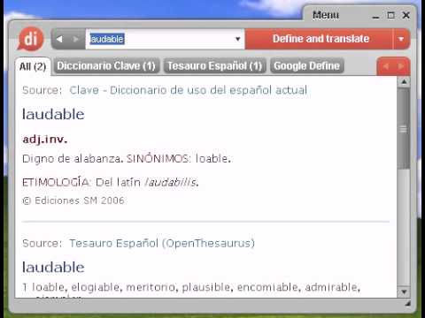 Definición de laudable