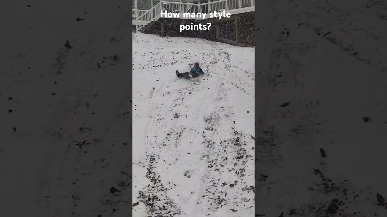 Sled crash!  #fail #funny #sledding #sleds #snow
