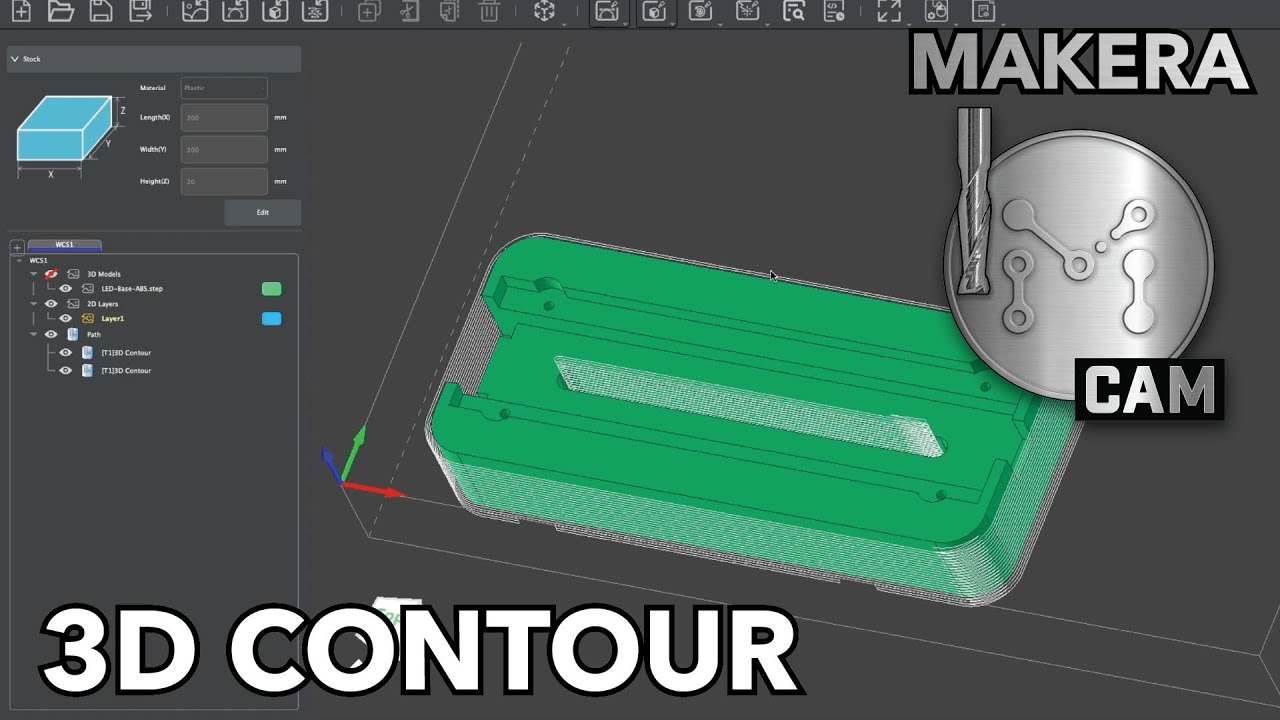 Makera CAM - Creating 3D Contour Tool Paths