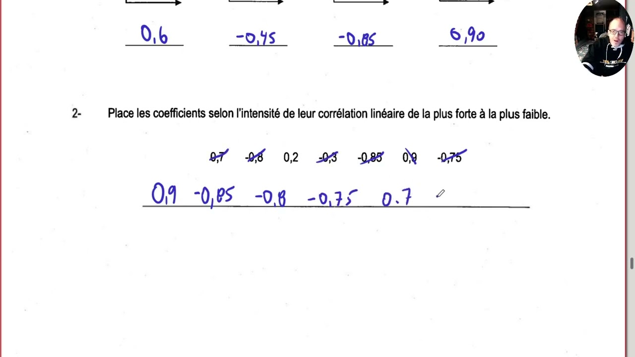 5-Le coefficient de corrélation linéaire