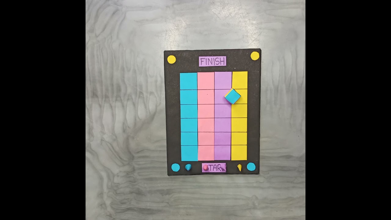 handmade dice on the board game