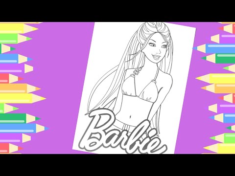 Coloring Barbie | Barbie Girl | Coloring Pages | Coloring with Markers | Art | Fun