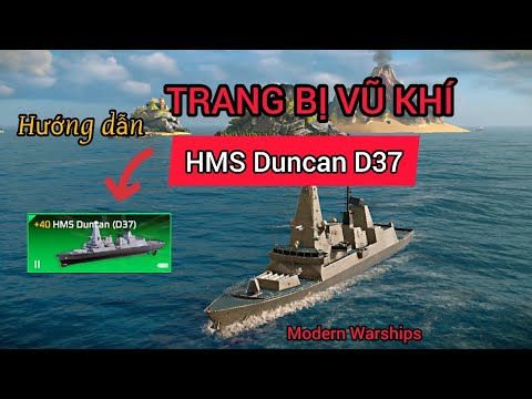 Hướng dẫn trang bị vũ khí cho con tàu Duncan D37 T2 | Kiến Thức Games