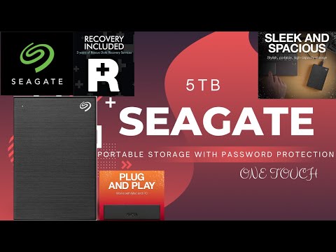 5TB Seagate One Touch With Password protection | Data Recovery Services | Portable Storage |