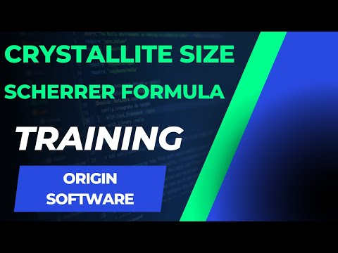 How to Find Crystallite Size | Scherrer Formula | XRD Analysis | Origin Software