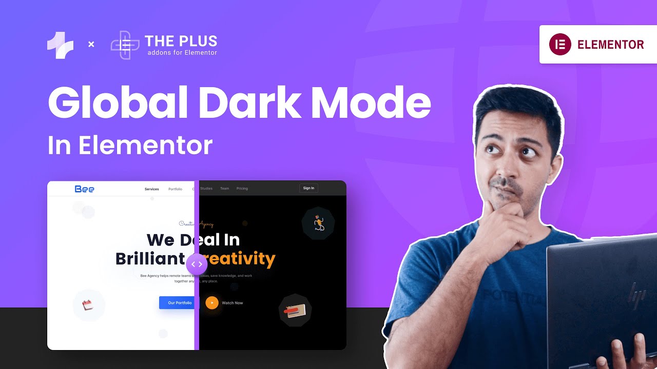 FREE Global Dark Mode Toggle Switch Plugin for Elementor