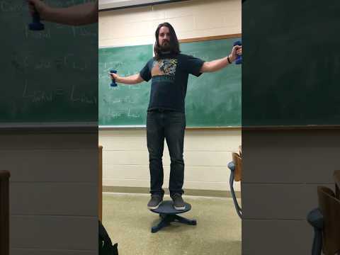 conservation of angular momentum #physics