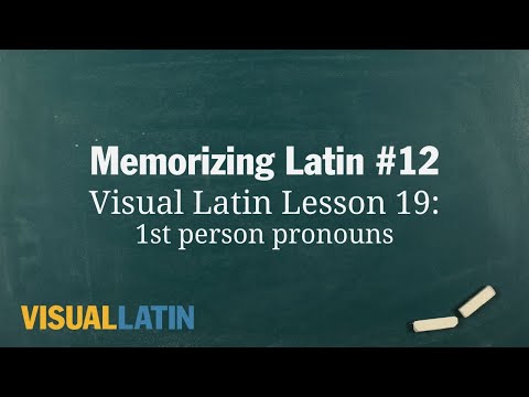 Latin personal pronouns (First Person).