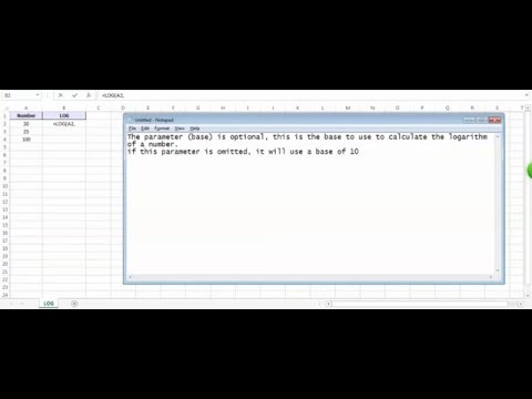 Excel LOG Function - How to use LOG Function