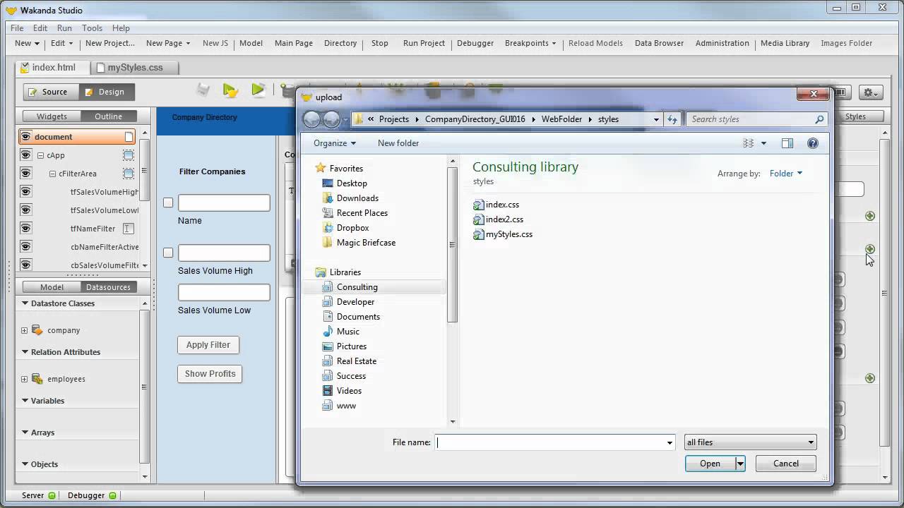 GUI016 Using a Custom CSS Class for a Widget