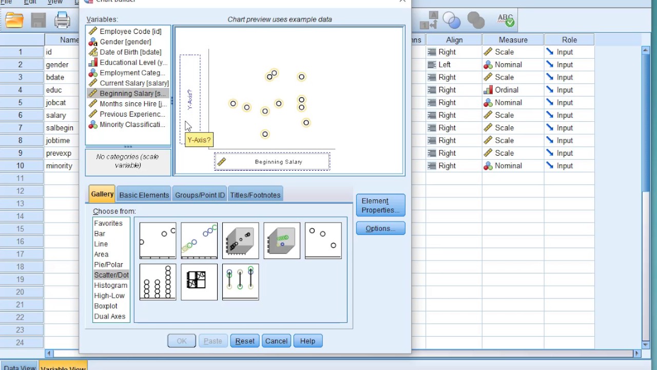SPSS - Scatterplot (via Chart builder)