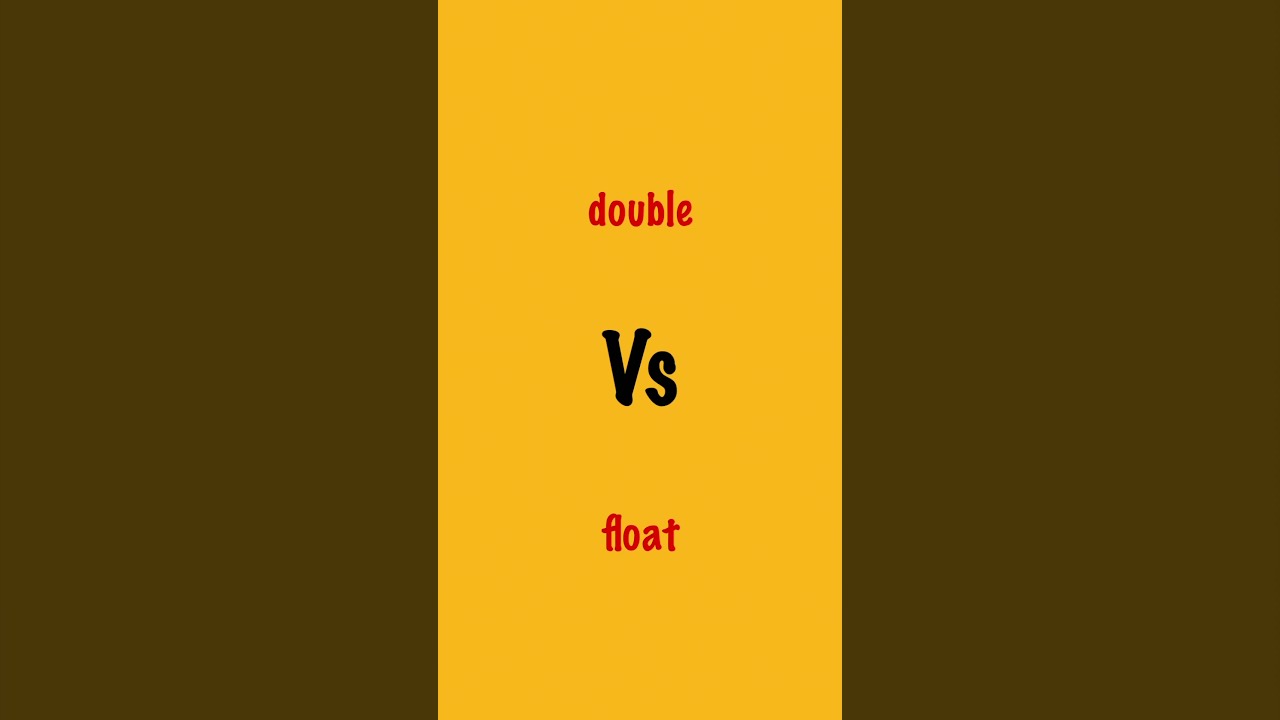 difference between double and float #shorts #cprogramming#double #float #bydubebox
