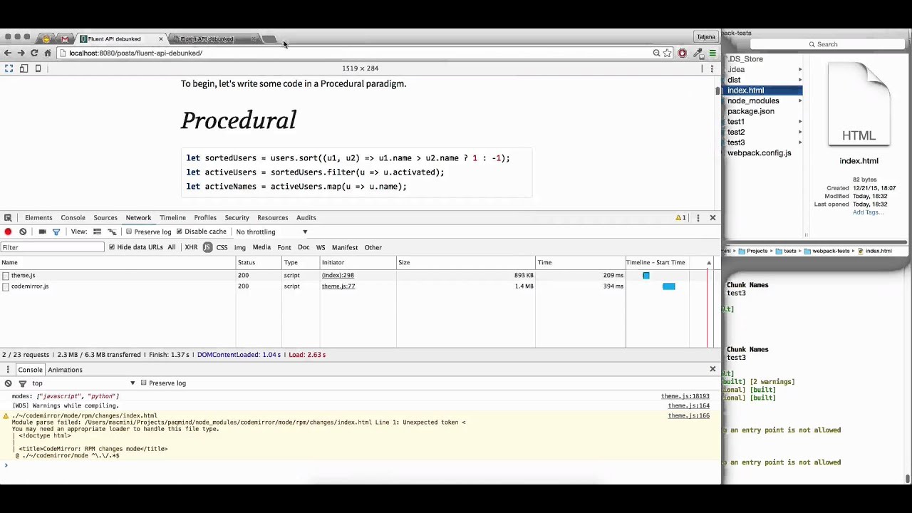 Webpack Code Splitting