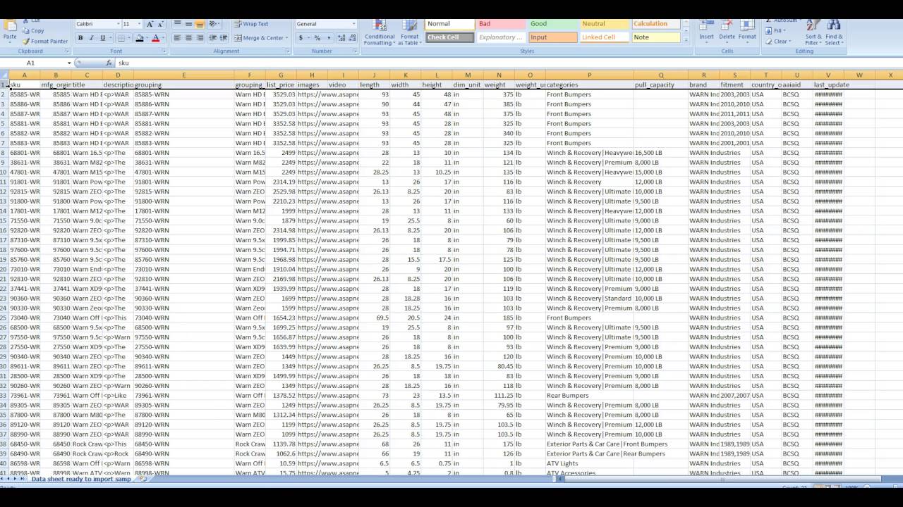 Importing Data 2 Mapping your Data
