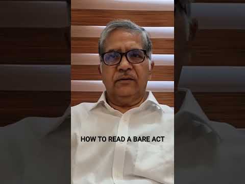 How to Read Bare Acts! #judiciary #bareact #law