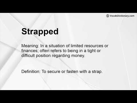 Strapped Meaning