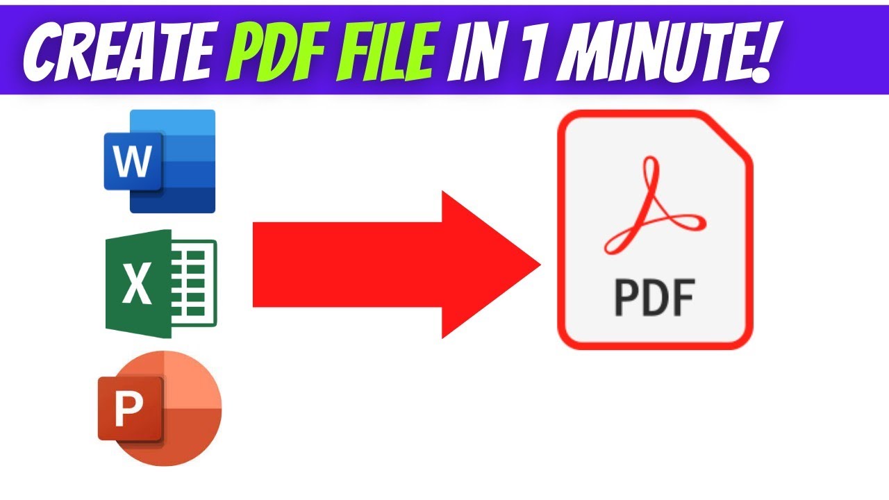How to Convert Word Excel or PowerPoint Documents file to PDF for Free