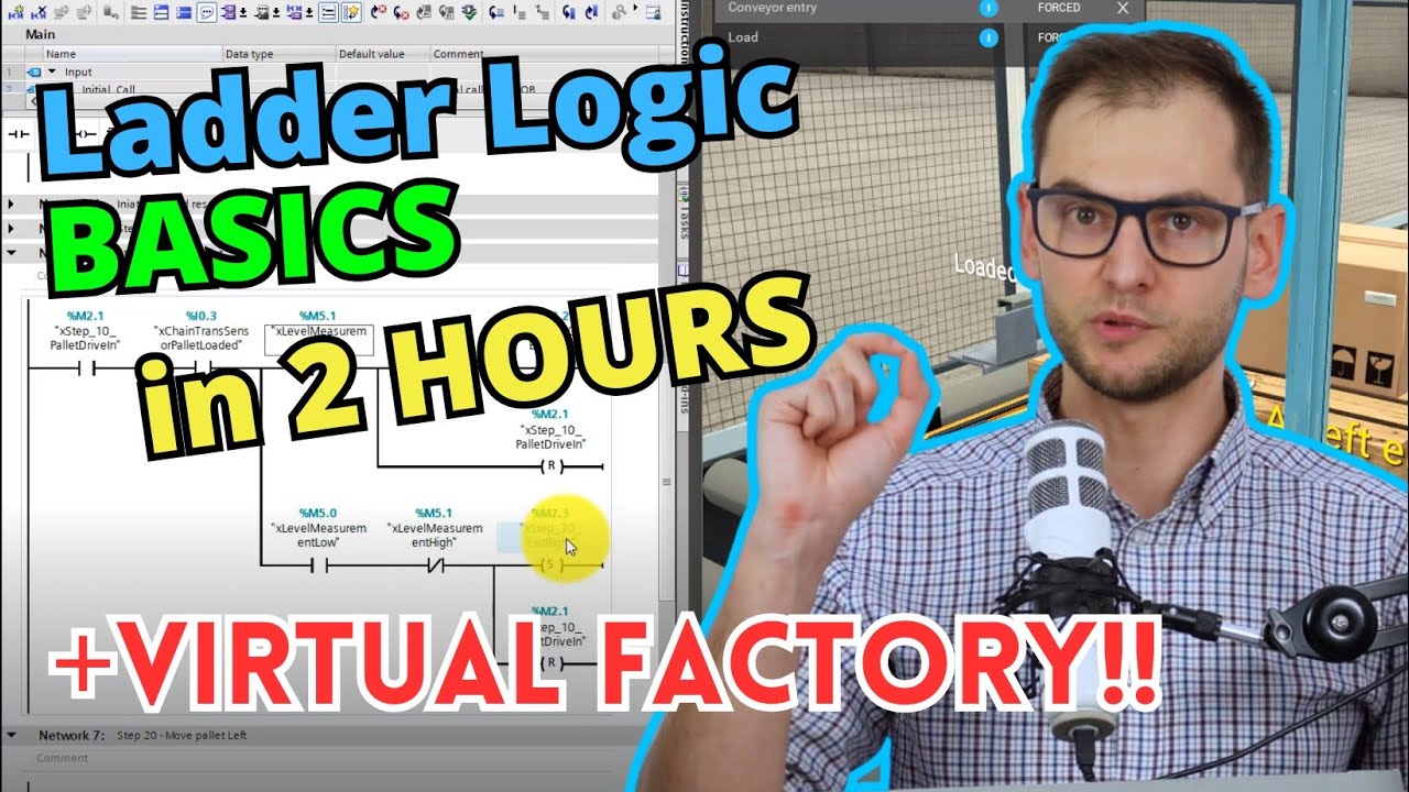 Siemens S7-1200 PLC Programming in 2 Hours: Ladder Logic Tutorial for Beginners #plc