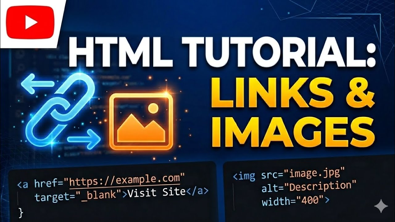 HTML Links and Images Tutorial for Beginners (2026)