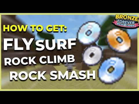 How To Get TMFLY, TM ROCKSMASH, TM ROCK CLIMB And TM SURF In Pokemon Brick Bronze!