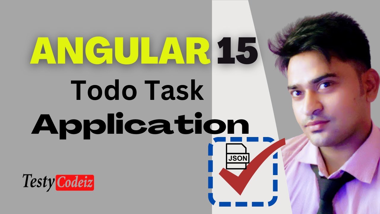 Angular Todo Task Application using Json-server, Angular Todo Project from scratch with Testycodeiz