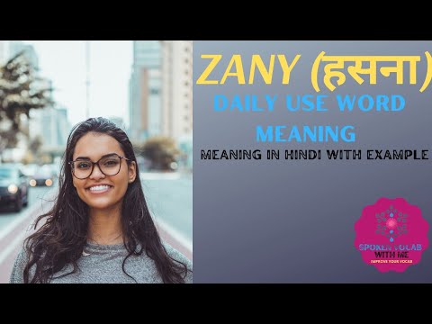 Zany meaning in Hindi | Zany का हिंदी में अर्थ