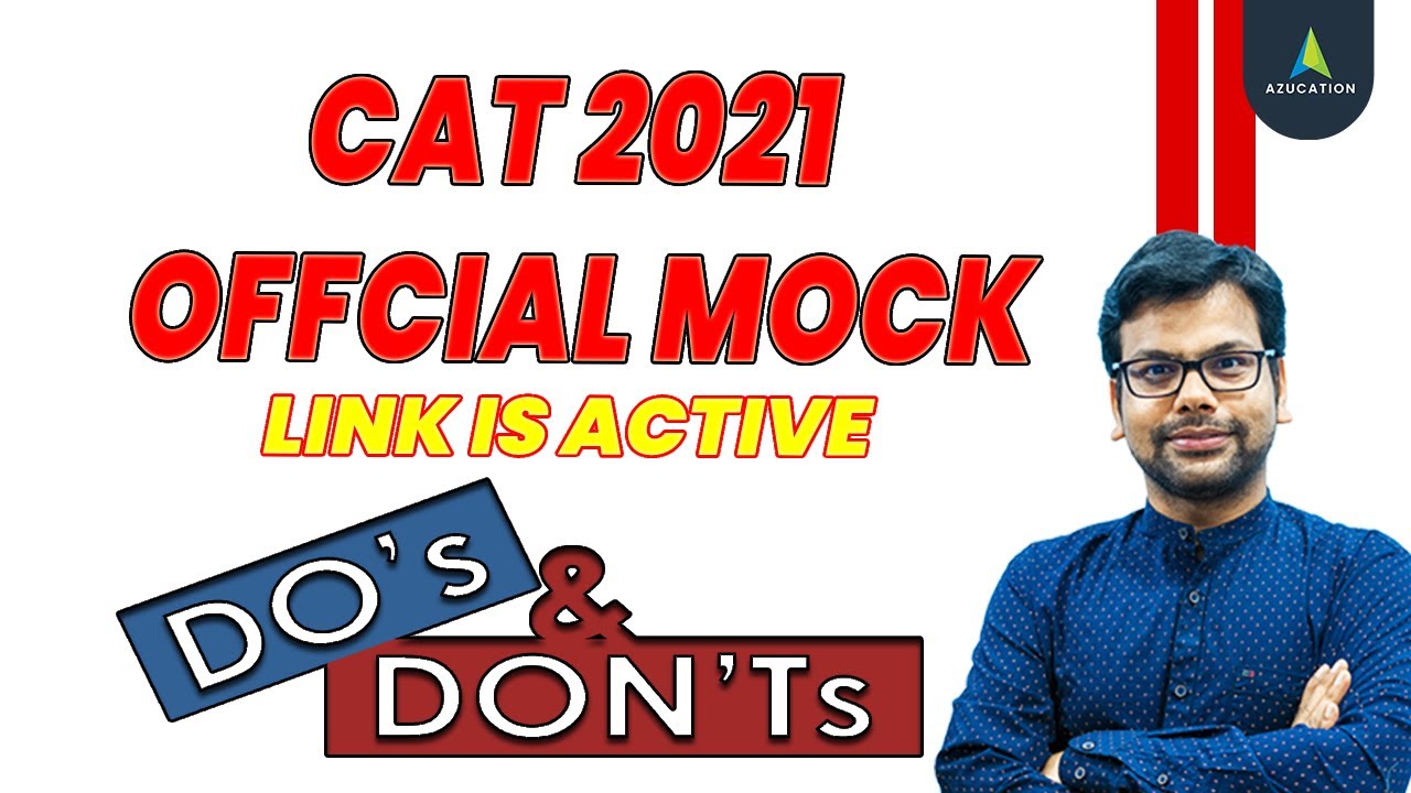 CAT 2021 official Mock Test Link is Active with Navigation Guide | Must know These Points before CAT