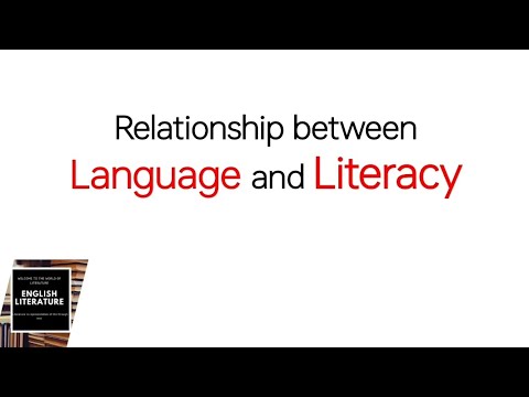 Language and Literacy Relationship explained in Urdu Hindi