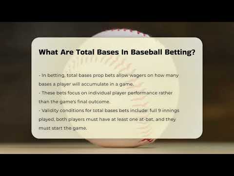 What Are Total Bases In Baseball Betting? - The Baseball Xpert