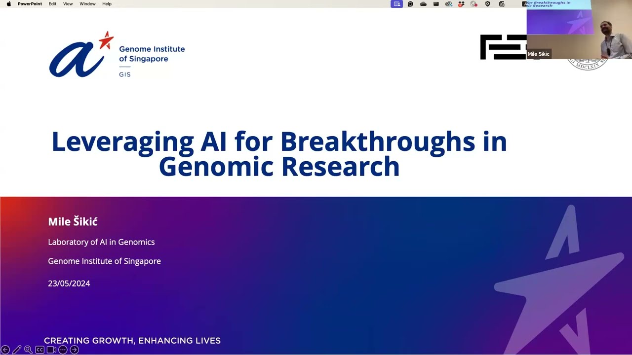 University of Cambridge Seminar: Leveraging AI for Breakthroughs in Genomic Research - Mile Sikic