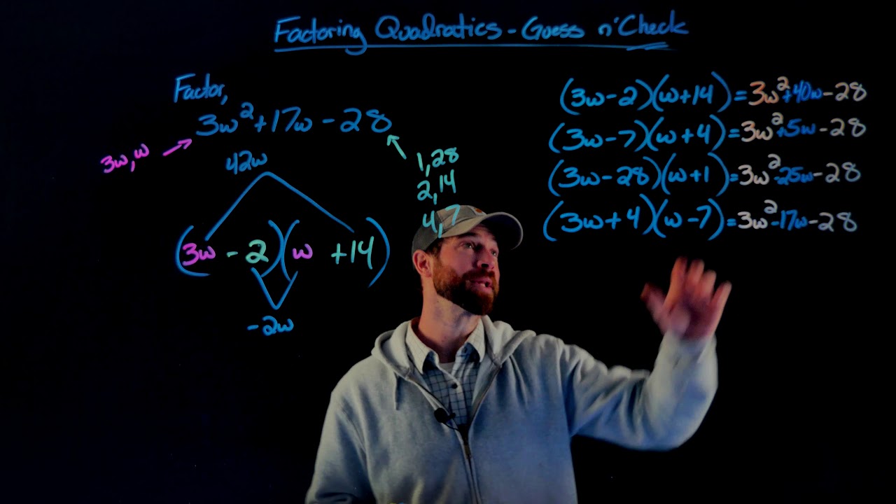 Factoring Quadratics Guess n Check