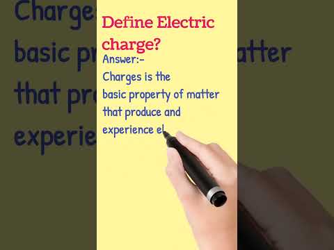 Definition of Electric charge?/#shorts/#physics