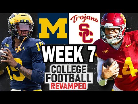 Michigan at USC - Week 7 Simulation (2025 Rosters for NCAA 14)