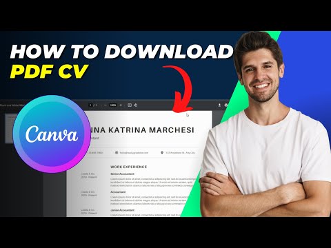 How To Download PDF CV From Canva