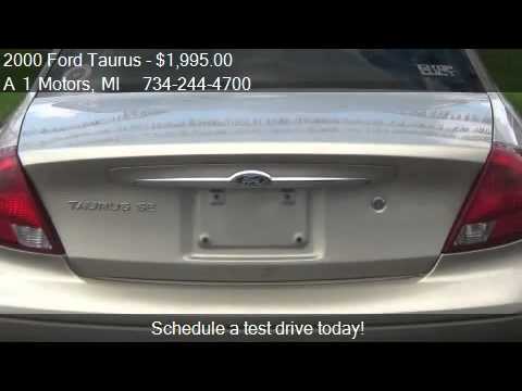 2000 Ford Taurus SES for sale in Monroe, MI 48162 at the A 1
