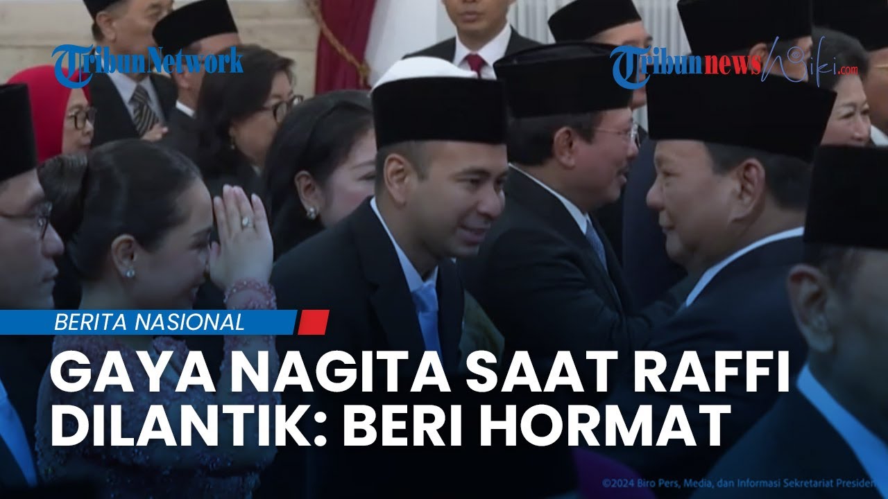 Nagita Slavina Disorot saat Raffi Ahmad Dilantik Prabowo, Beri Hormat hingga Membungkuk Pada ...