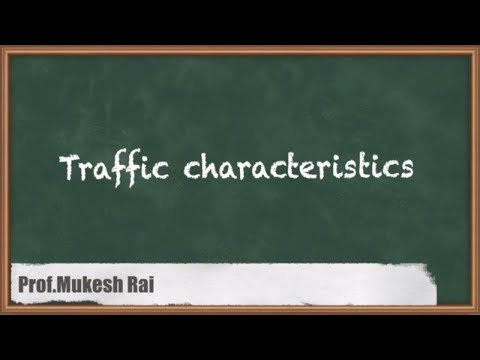 Traffic Characteristics - Traffic Engineering - GATE Transportation Engineering