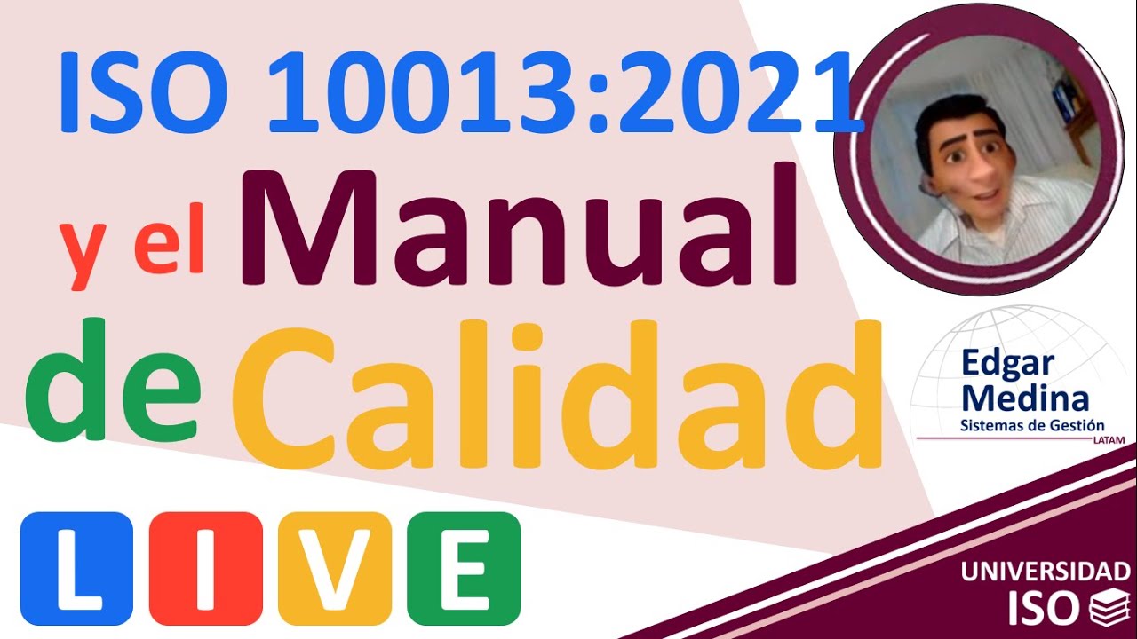 LIVE ISO 10013 versión 2021 Español Orientación para la información documentada Sistemas de calidad