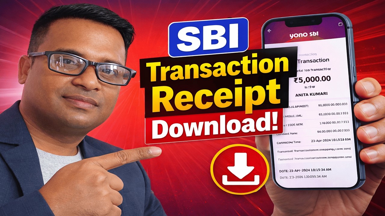 How to Download SBI Transaction Receipt from YONO SBI App | SBI Payment Receipt Download |