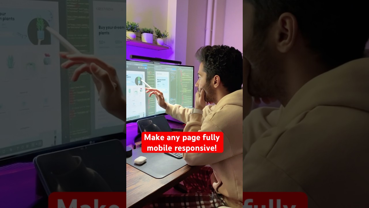 Make any page fully mobile responsive! #frontend #frontenddevelopment #css #webdevelopment #html