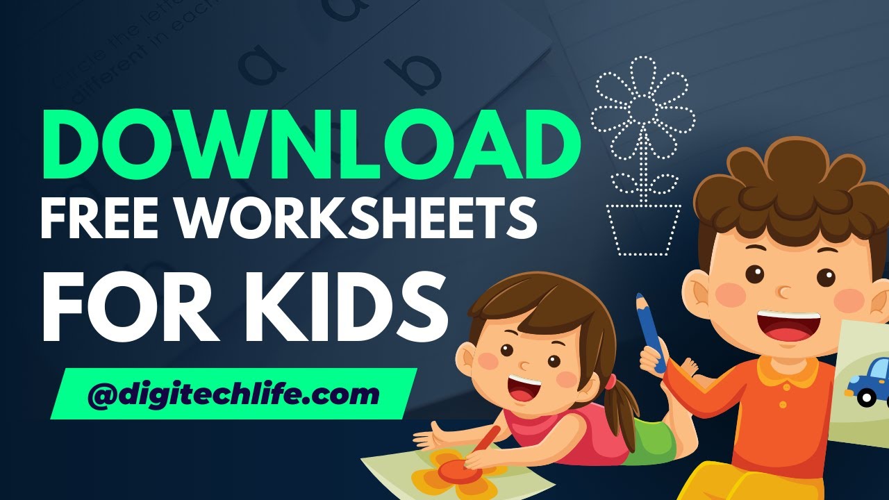 Tracing worksheets- FREE  Printable worksheets for preschoolers #worksheetsforkids