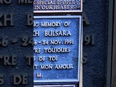 The Grave of Freddie Mercury Queen Legend #queen #freddiemercury #famousgraves #bohemianrhapsody