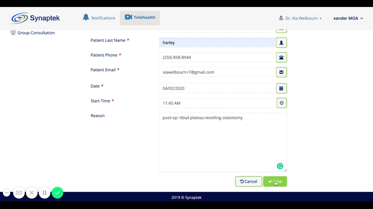 Synaptek - Doctor and MOA Introduction to Telehealth