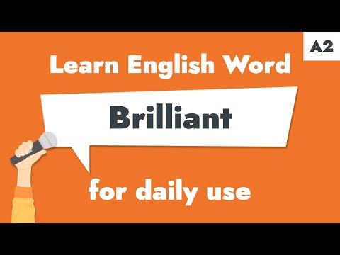 #018 – "Brilliant" | Learn A2 English Adjective – Recognize outstanding talent.