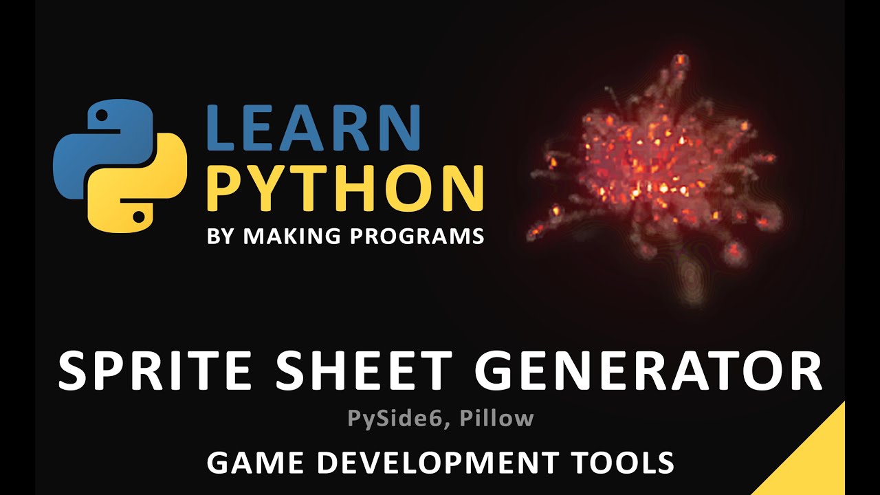 Learn Python By Making Programs - Sprite Sheet Generator