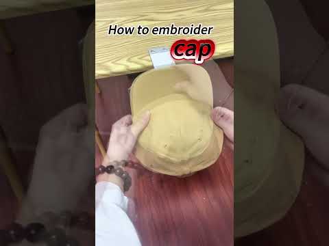 How to embroider a cap easily? You only need this #embroiderymachine #embroidery #proemb #caps