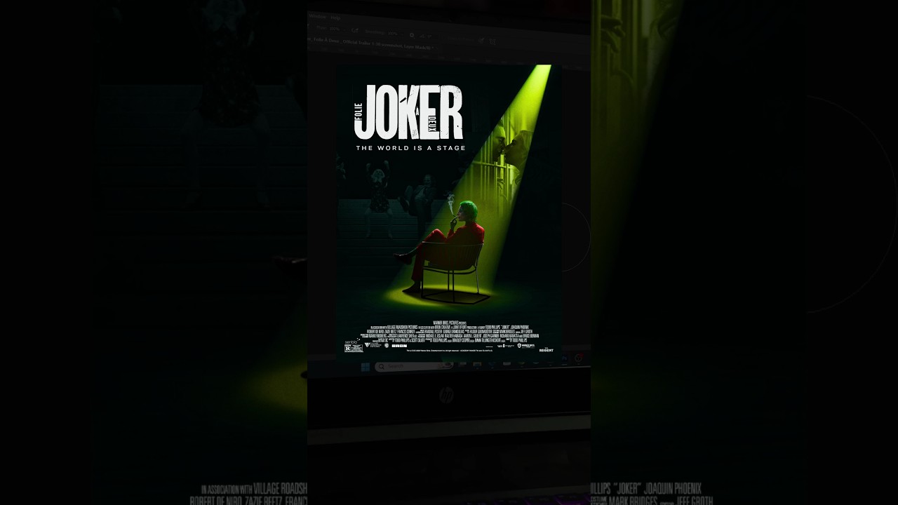 JOKER poster design in photoshop. #posterdesign #adobephotoshop