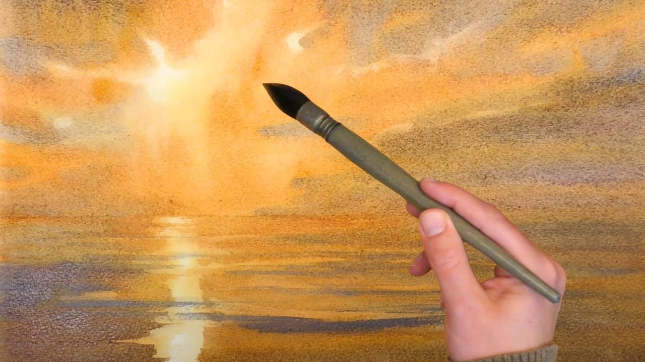 How to Paint a Sunset with Watercolor