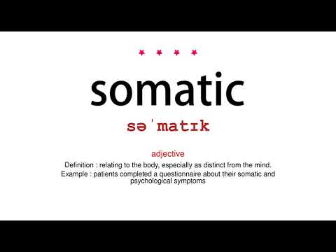 How to pronounce somatic - Vocab Today